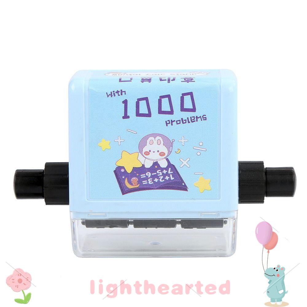 LIGHTHEARTED Math Rolling Stamp, 2-in-1 Reusable Math Roller Stamp, Addition Subtraction ...