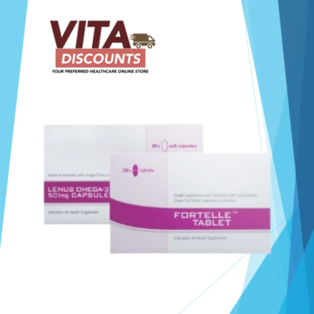 FORTELLE LENUS OMEGA-3 TABS / CAPS 28S TWIN PACK EXP04/2026 | Shopee ...