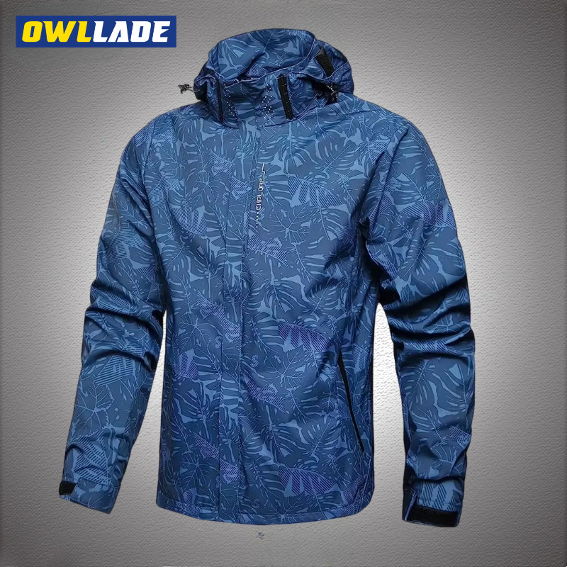 OWLLADE Motorcycle Riding Bomber Rider Jacket Waterproof Windbreaker ...