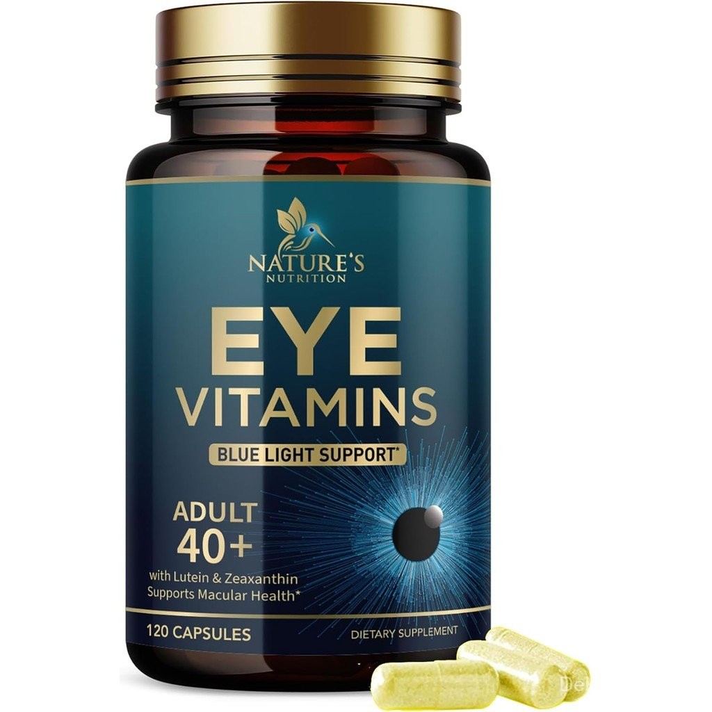 Eye Vitamins & Mineral Supplement - Contains Lutein, Zinc, Vitamins C ...