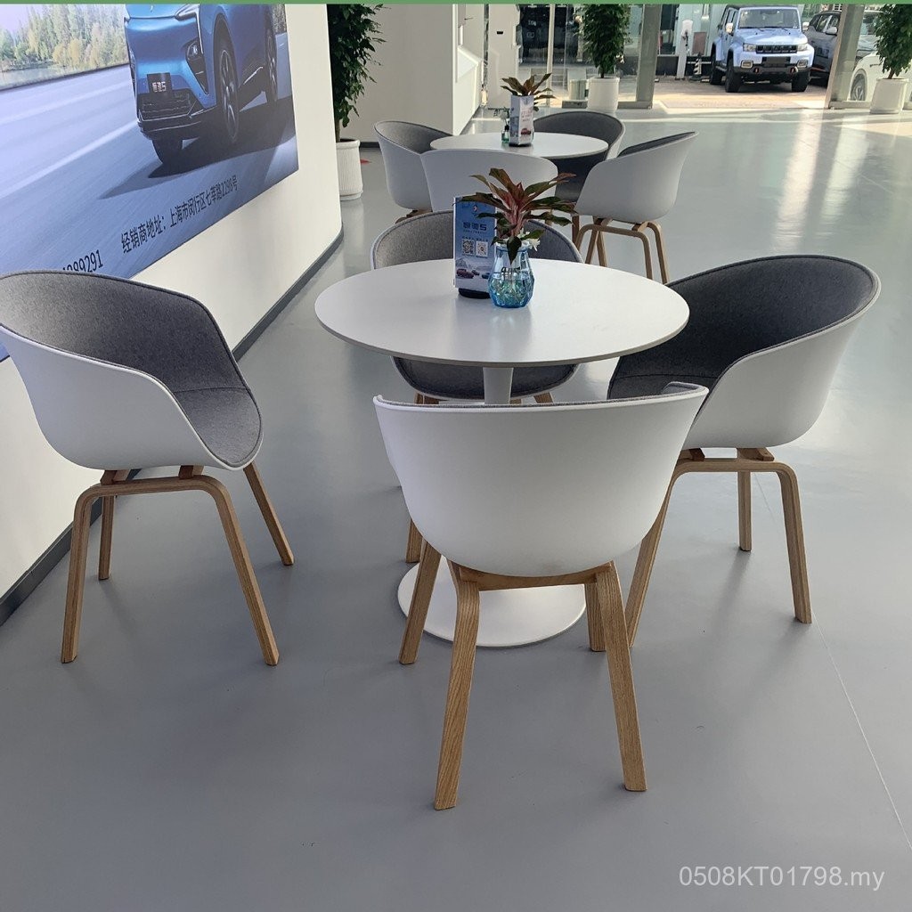 Chair Negotiation Household Dining Room Chair Backrest Office Reception Simple Plastic Solid ...