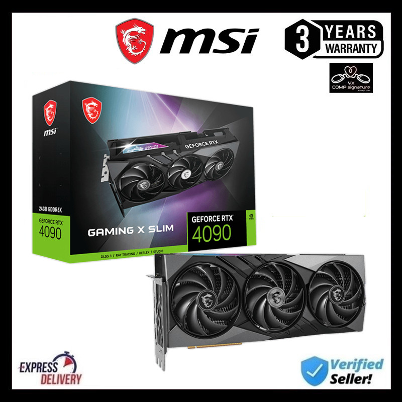 MSI GEFORCE RTX 4090 GAMING X SLIM 24G GDDR6X 4090 GAMING X SLIM ...