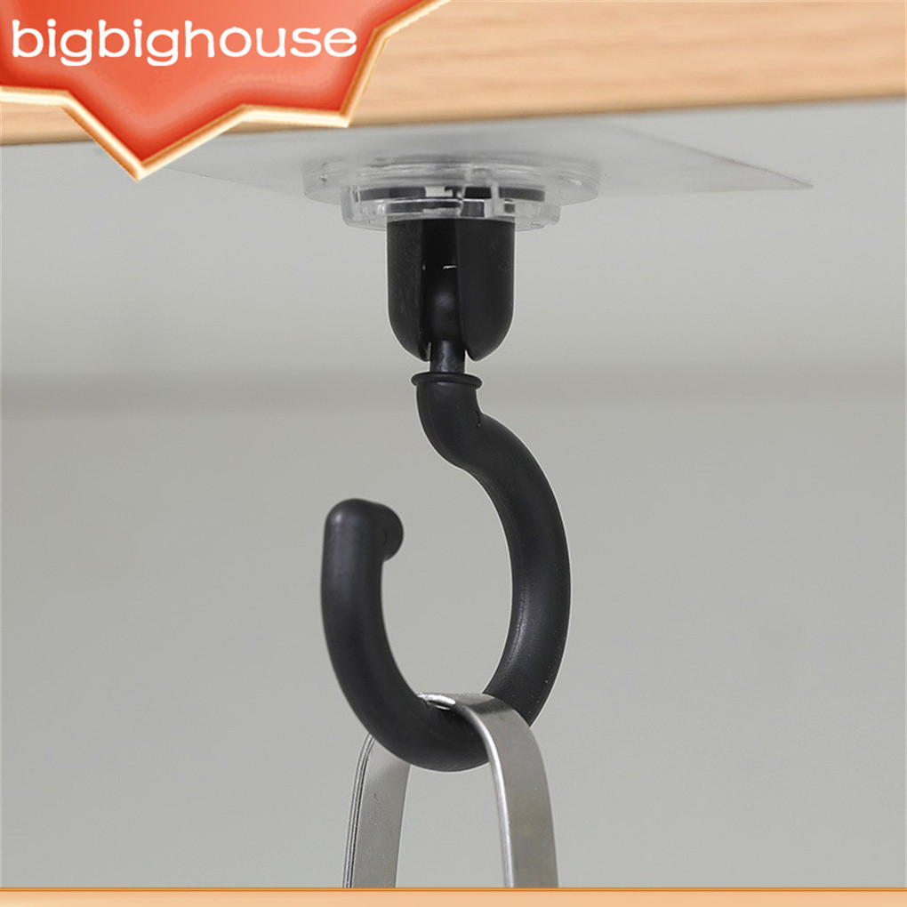 5 Self-Adhesive Wall-Mount Rotary Hook Door Under Counter Kitchen ...