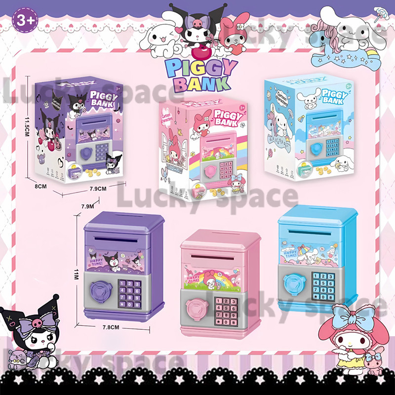 Labubu Kuromi MINI Piggy Bank For Kids Tabung Duit Kanak Kanak ATM Cute ...