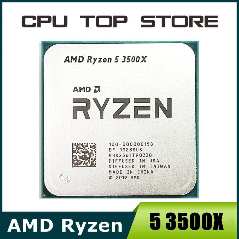 Top AMD Ryzen 5 3500X R5 3500X 3.6GHz Six-Core Six-Thread CPU Processor 7NM 65W L3=32M 100 ...