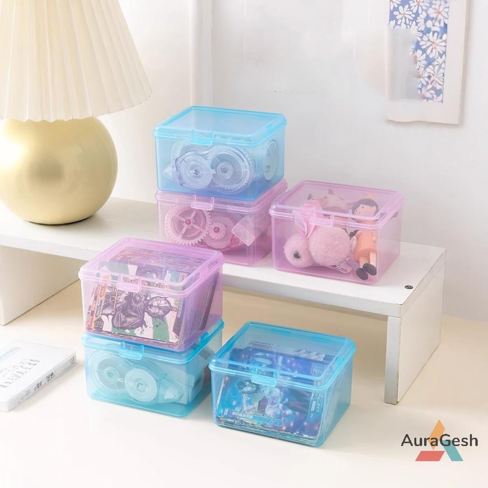 [AuraGesh] New Transparent Plastic Storage Box Photocards Small Card ...