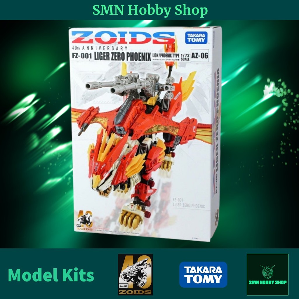 MG 1/72 FZ-001 Liger Zero Phoenix AZ-06 40th Anniversary Toys Plastic Model Kit [Zoids] (Takara ...
