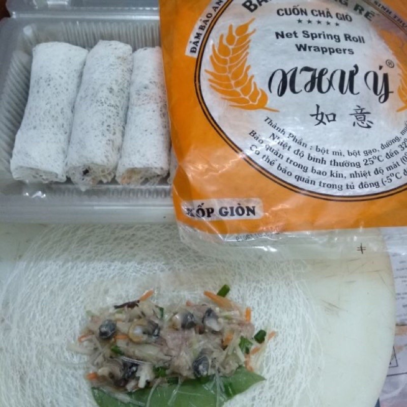 Nhu Y spring roll rice paper - Spring roll rice paper 10 packs | Shopee ...