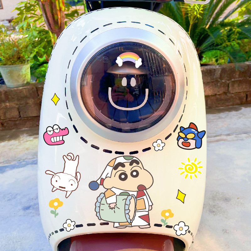 Scratch Stickers Sunscreen Electric Vehicle Transformation Cute ...