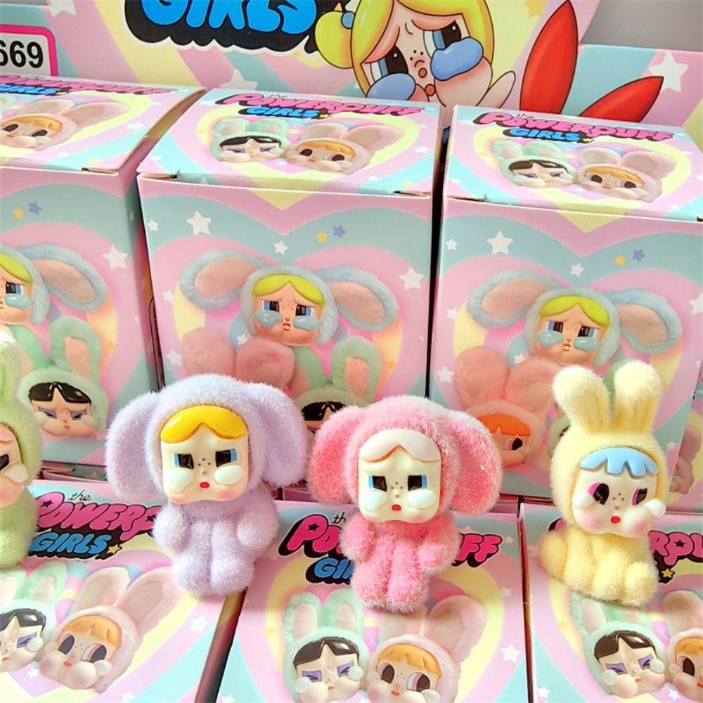 [MYTHIS]12/24Pcs Cartoon Box, Labubu Crybaby Mini Ornaments Popbean The ...