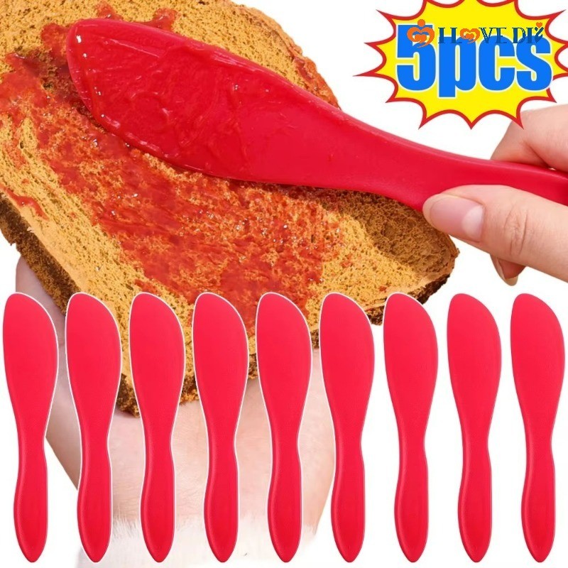 Plastic Butter Scraper - Multi-purpose Long Handle Bread Jam Cream ...