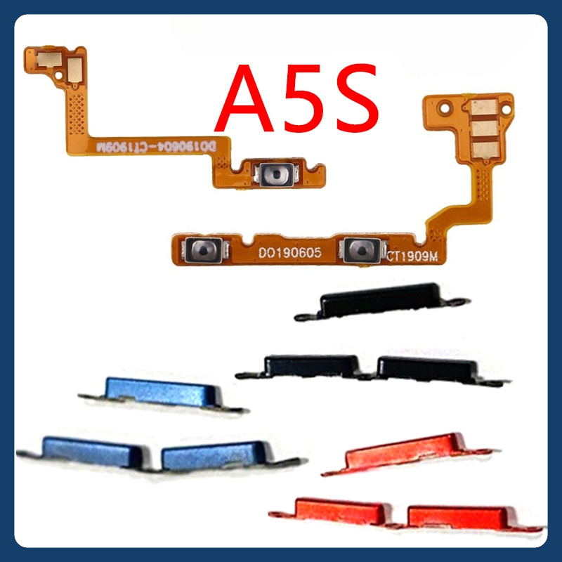 For OPPO A5S Power Volume Side Button Flex Cable Keys button on off ...