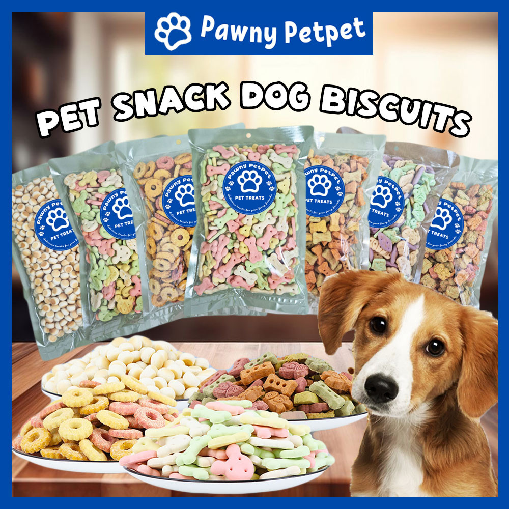 Pawny 500g Bottle/Bag Dog Biscuits Mix Flavors Milk Bun Beef Bone Fruit ...