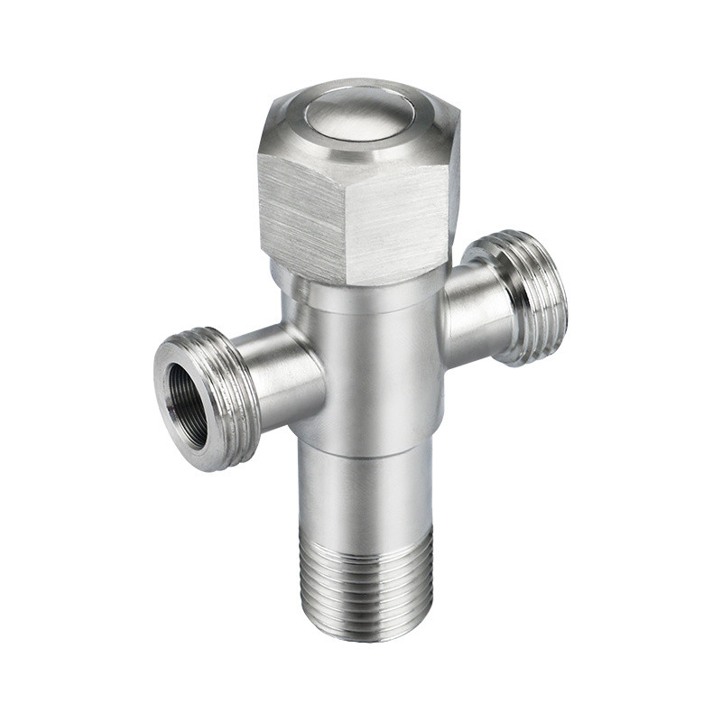 304 Stainless Steel Three-way Angle Valve One In Two Out 4 Points Hot ...