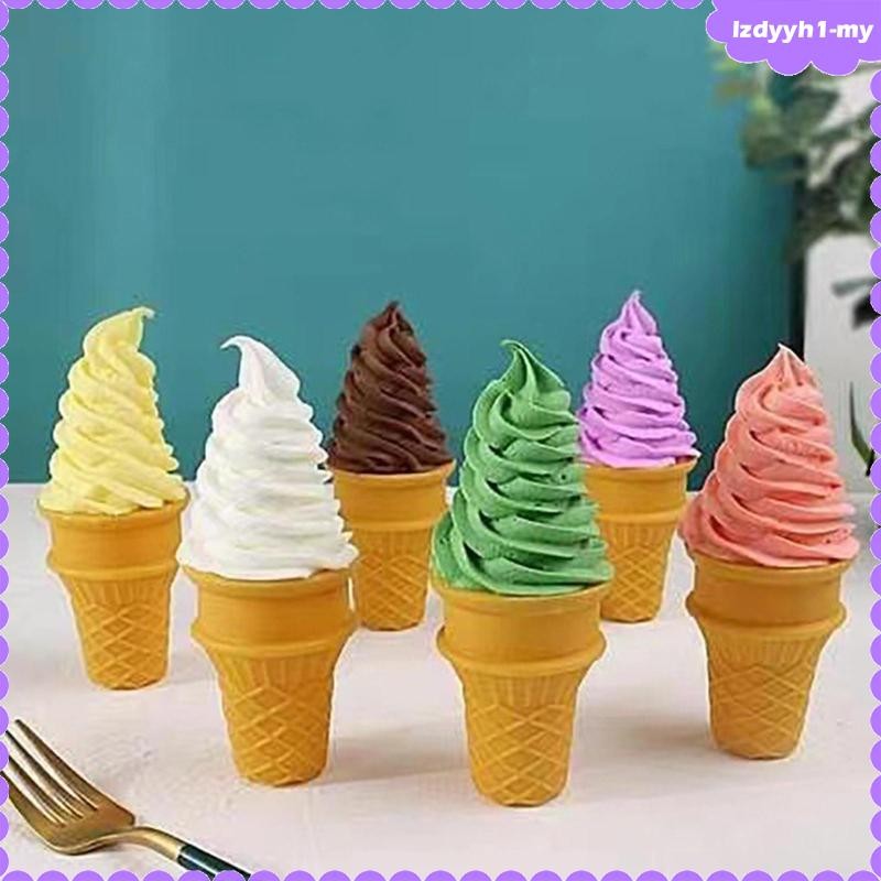 [JoyDIY] Fake Ice Cream Cone Cold Drink Display Sample Simulation ...