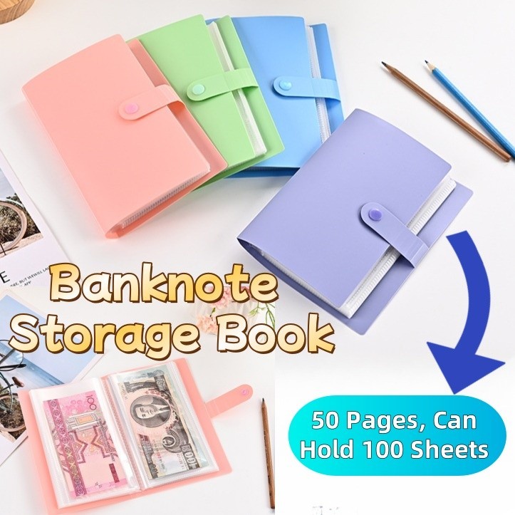 100 PCS Banknotes collection Album Cover Holders Multipurpose Paper ...