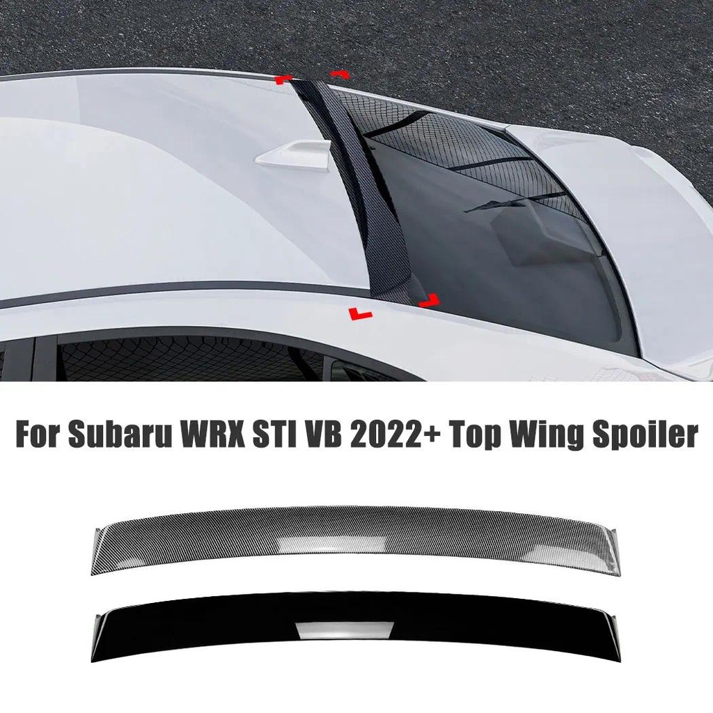 Roof Trunk Spoiler Top Rear Wing Splitter For Subaru WRX STI VB 2022 ...