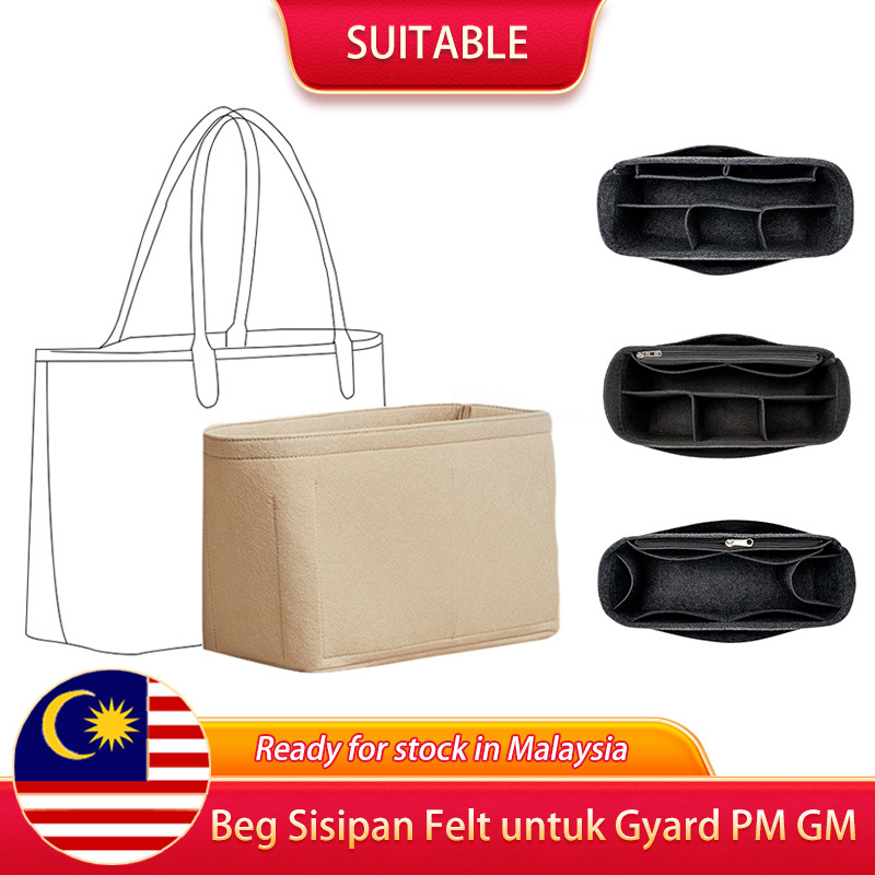 Organizer Sisipan Felt untuk Beg Tote Gyar GM PM Mini, Beg Dalam, Beg ...