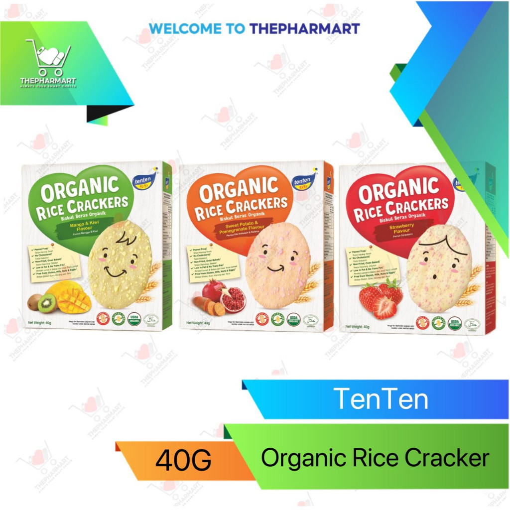 TenTen Organic Rice Cracker (40G) | Shopee Malaysia
