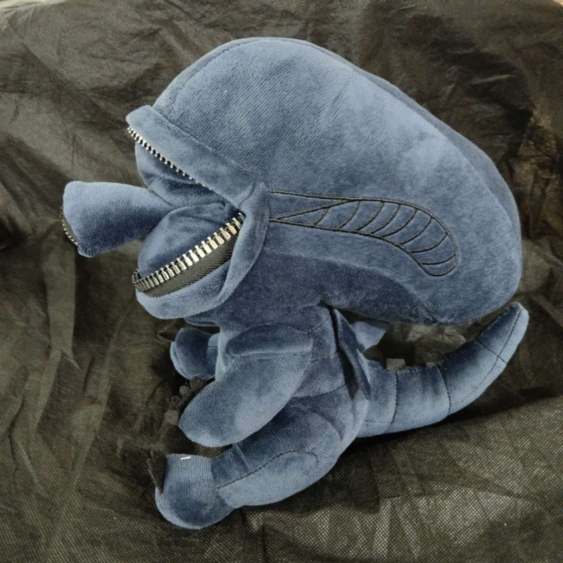 JAMXUN Alien Xenomorph Shaped Zipper Mouth Plush Doll Kawaii Stuffed ...