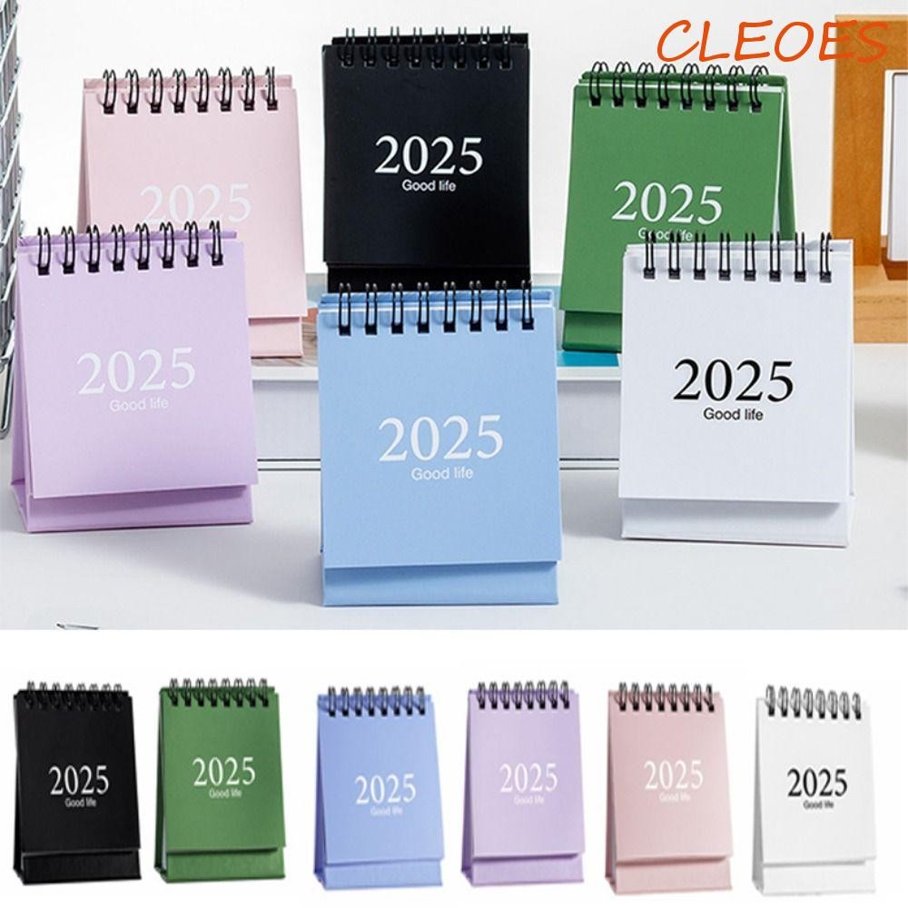 CLEOES 2024-2025 Calendar, Creative Simple Mini Desk Calendar, Time ...