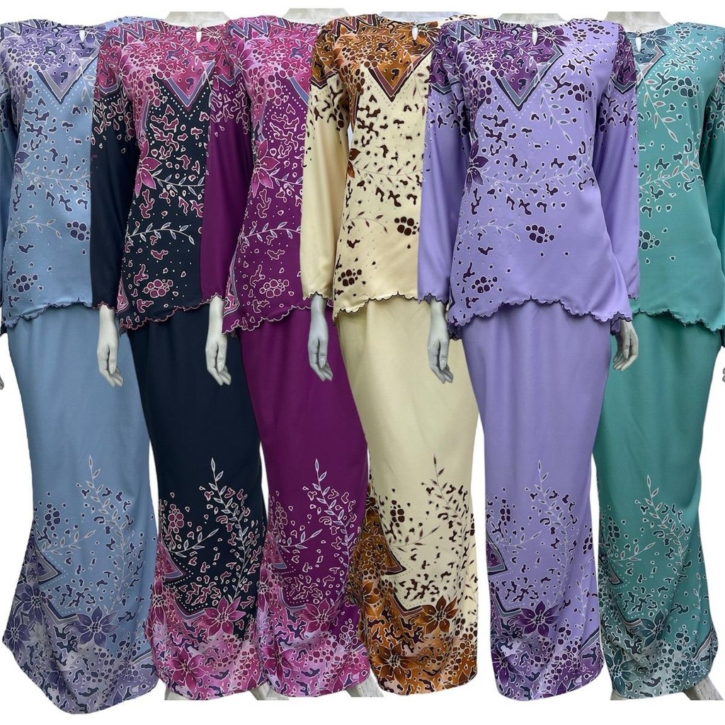 L00072 Suraya Mini Kurung Sulam Fashion Dan Kain Duyung ( Size: 38-52 ) | Shopee Malaysia