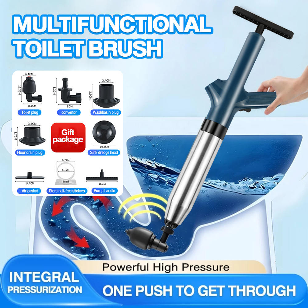 【Ready Stock】Toilet high-pressure exhaust ejector plunger pipe pump ...