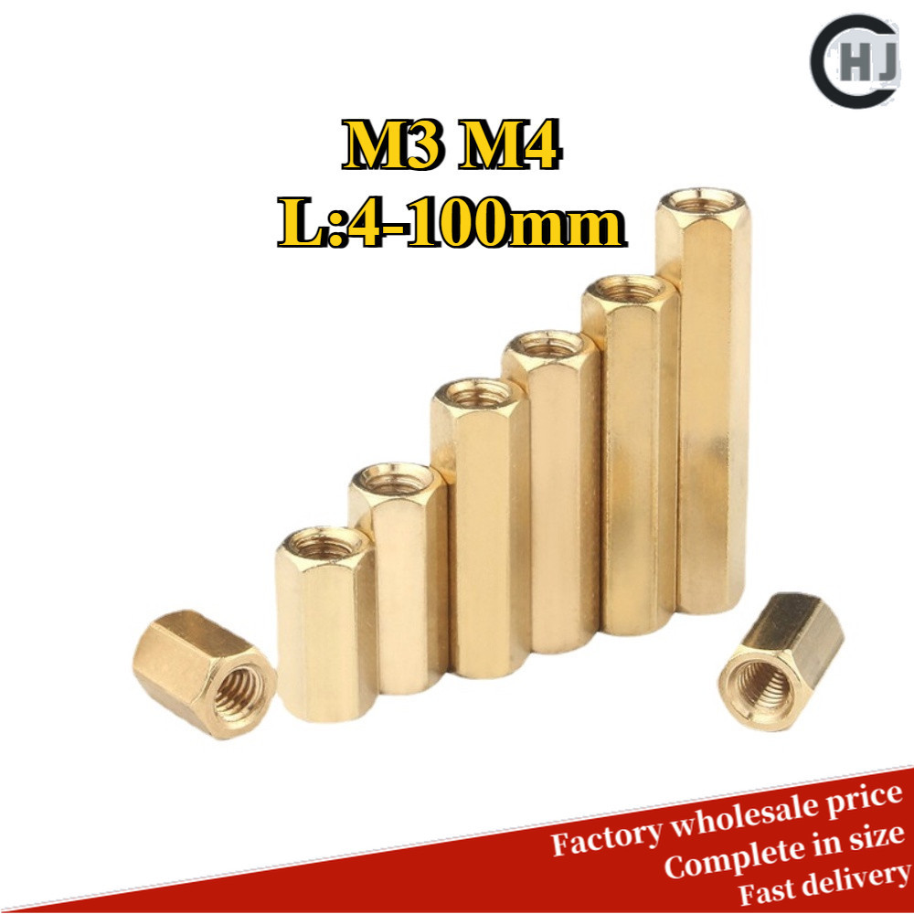 M3-m4 Brass Double-Headed Isolation Column Nut Column Support Column ...