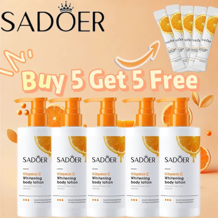SADOER Vitamin C Set 5 Bottles COD Whitening Skin Care Set Dry Skin ...