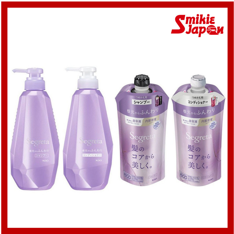 Kao Segreta Voluminous from Roots Shampoo & Conditioner 430ml / Refill 340ml Direct From Japan ...
