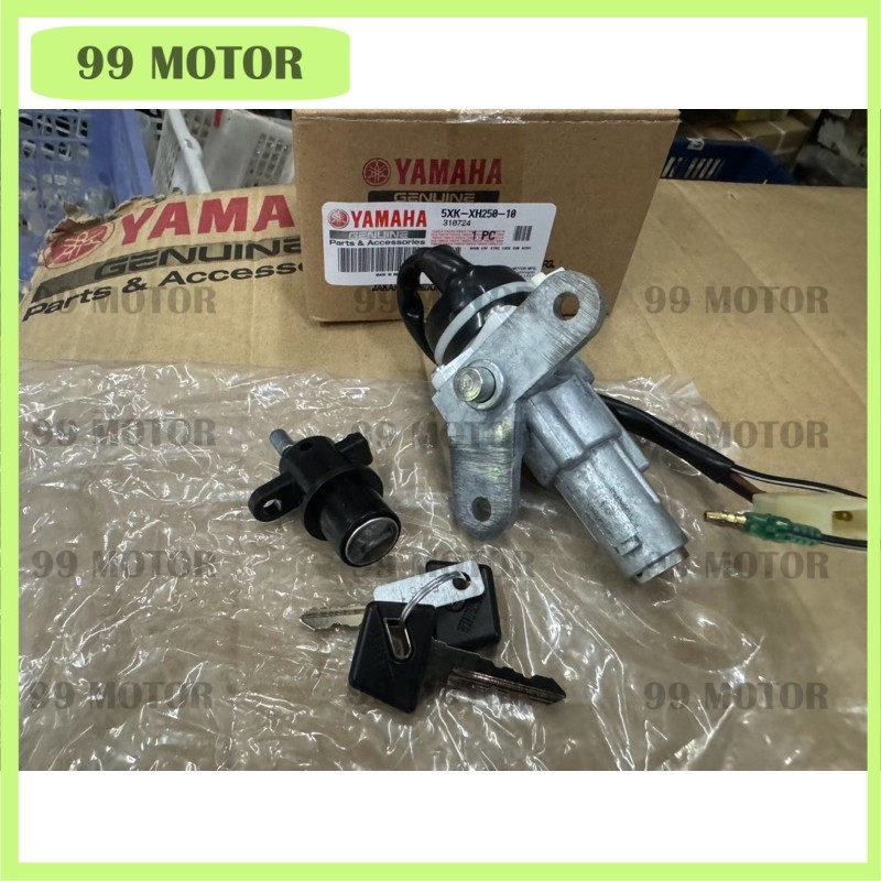 Yamaha 100% Original HLY Y125ZR Main Switch Assy Kunci Set 5XK-XH250-10 ...