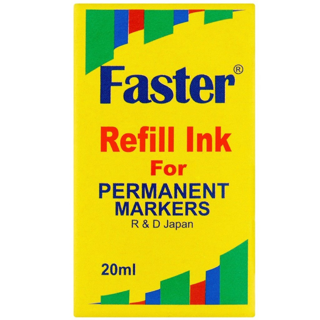 Faster Refill Black Ink For Permanent Markers (20ml) | Shopee Malaysia