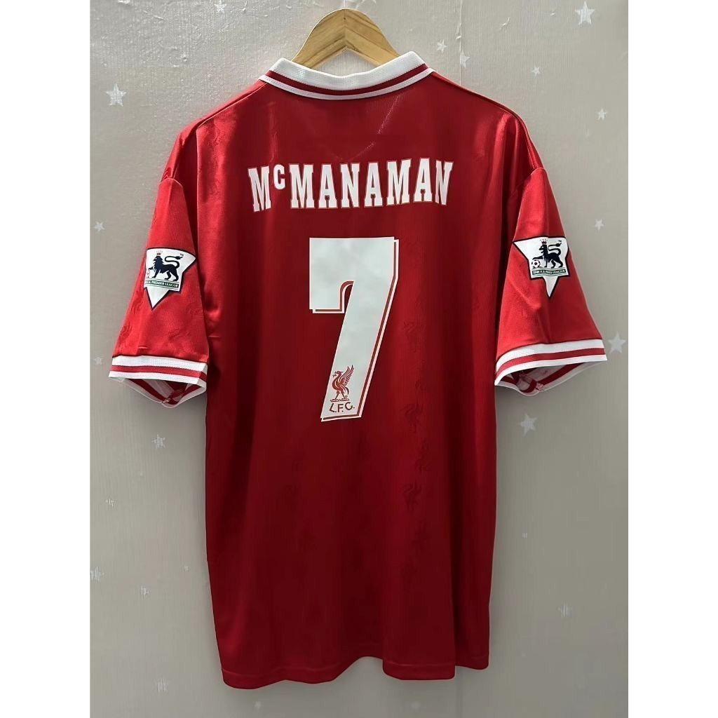 96 97 Liverpool FOWLER MCMANAMAN BARNES Top Quality Home Retro Football ...