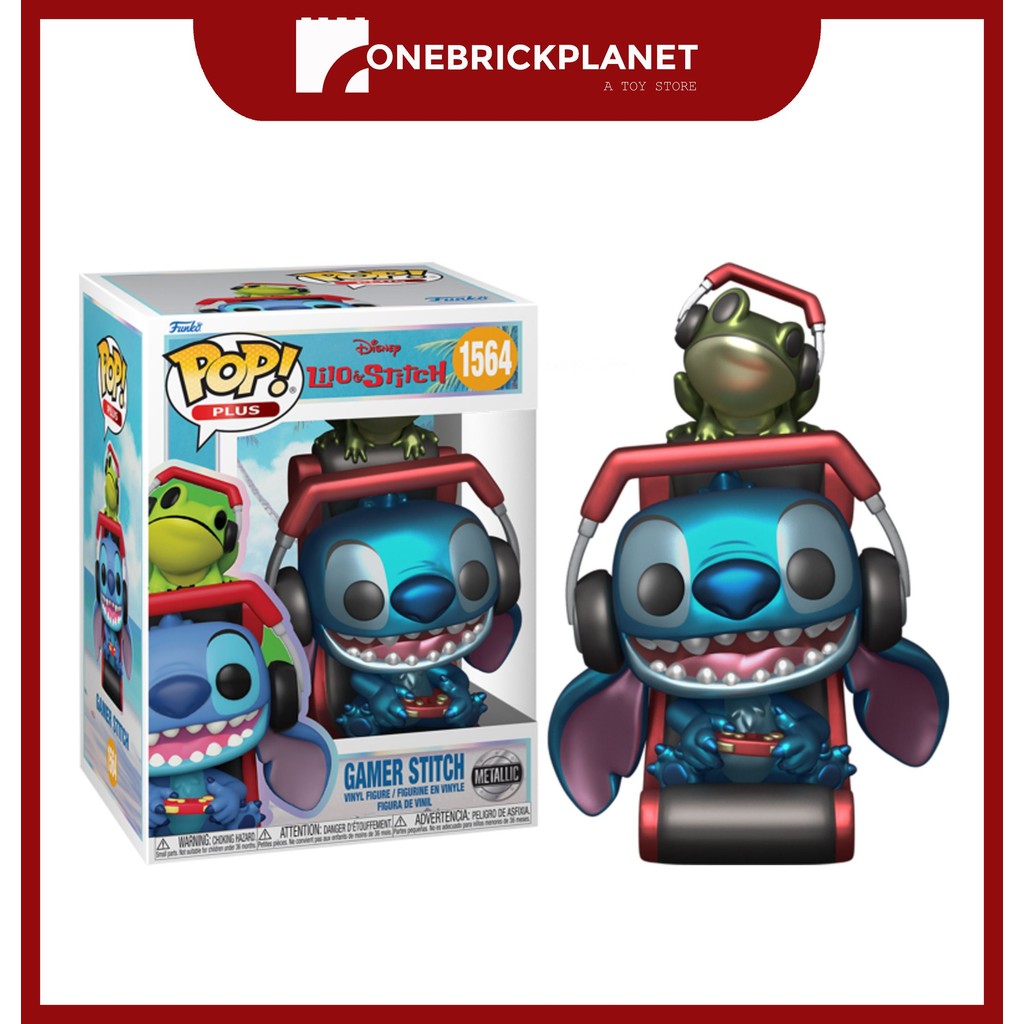Funko Pop Plus! Lilo & Stitch - Gamer Stitch Metallic (1564) | Shopee ...