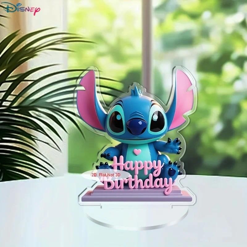 Disney Stitch Anime Figure 2D Acrylic Decorative Stand Stitch Desktop ...
