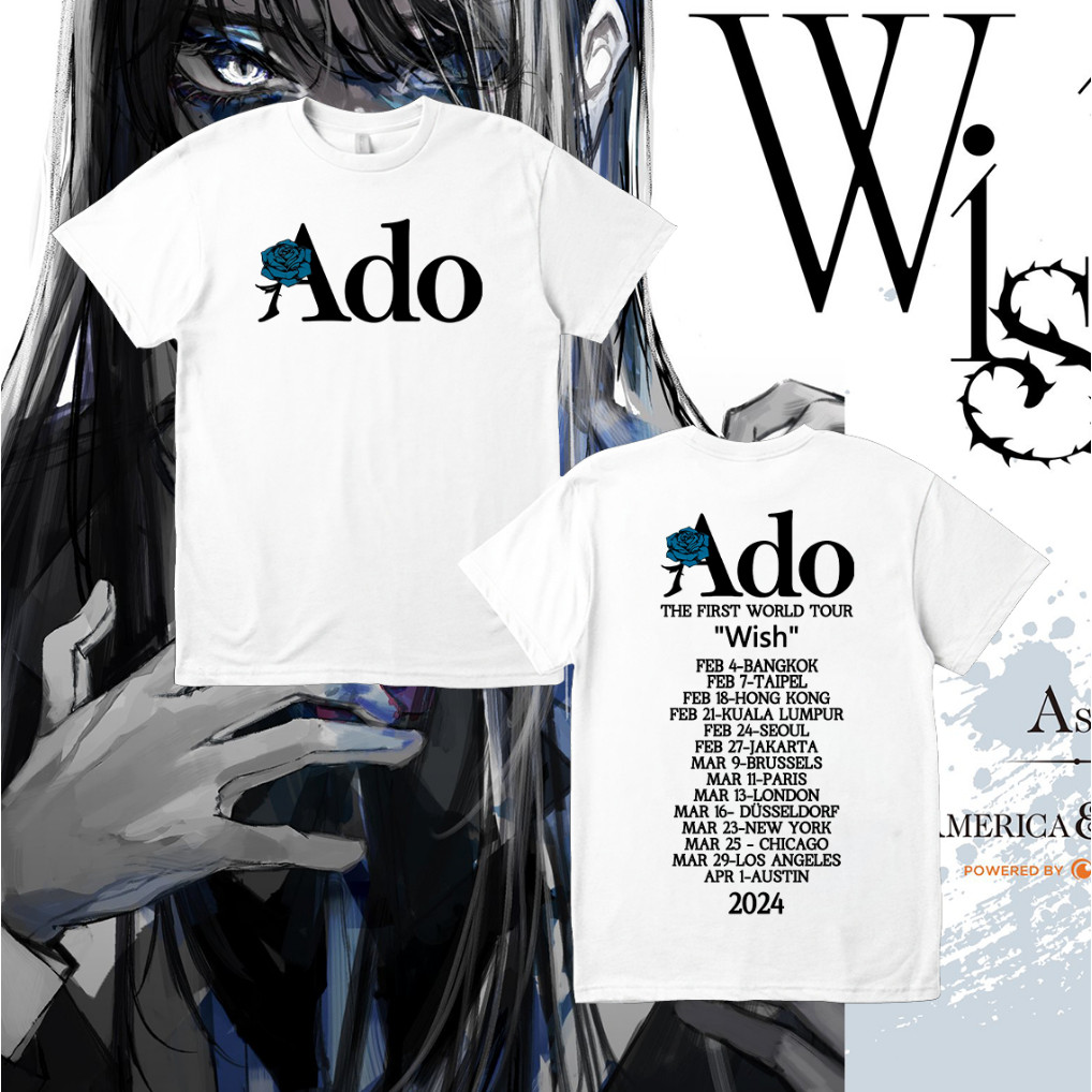 Promotion Ado Wish World Tour 2024 Uta One Piece Red Song Anime Manga ...