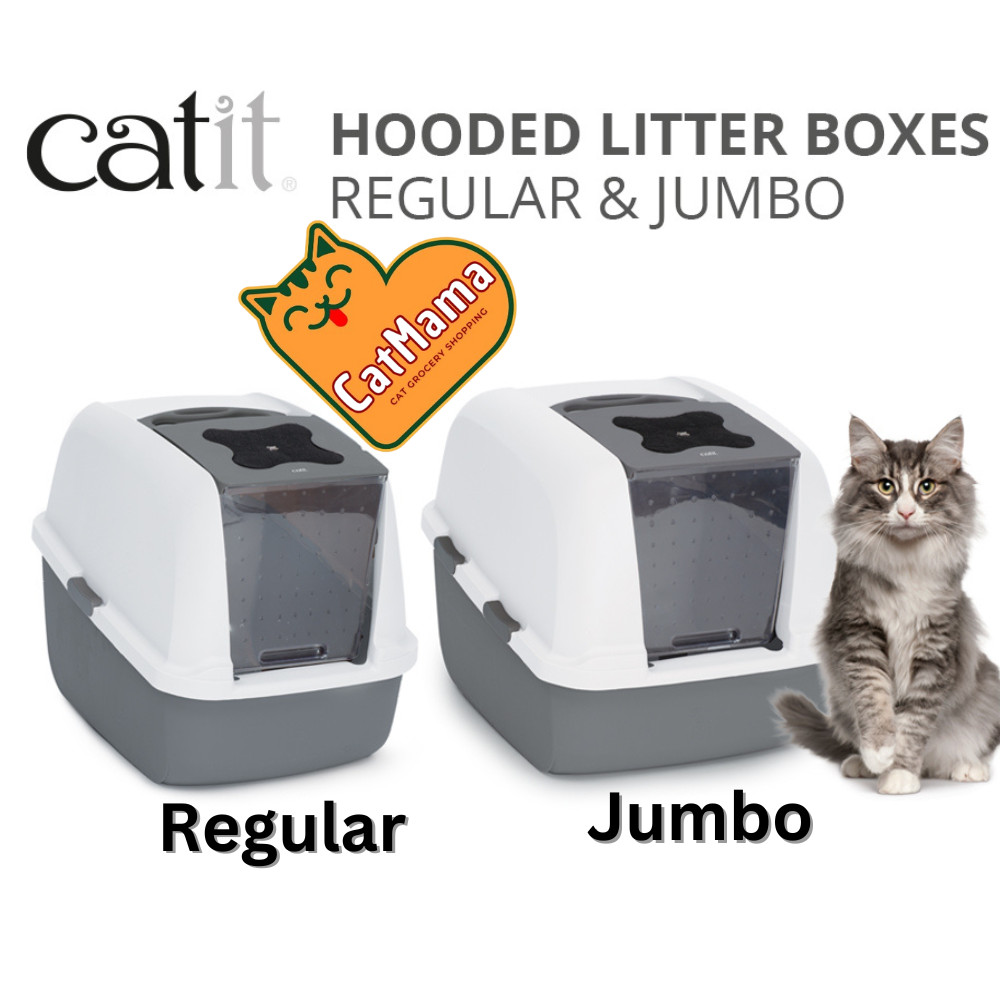 Catit Litter Box with Airsift Filter System (Regular/Jumbo), Hooded Cat ...