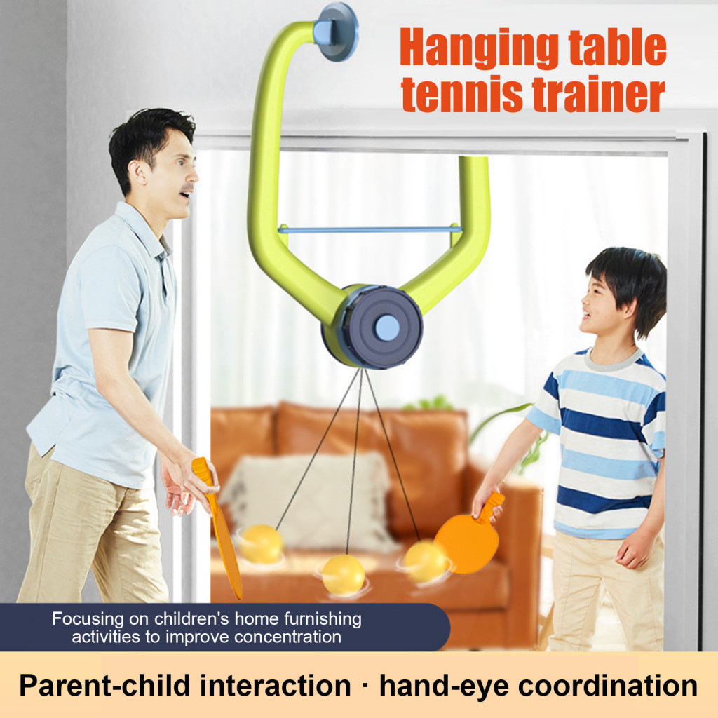 Portable Hanging Table Tennis Set Door Ping Pong Game Indoor Doorway ...