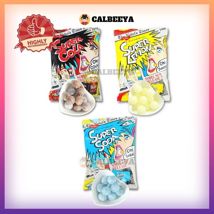 NOBEL Super sour candy 88g (Lemon / Cola / Soda )- 日本超劲酸糖果 | Shopee Malaysia