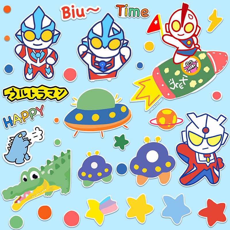 Cartoon Cartoon Anime Ultraman Sticker Luggage Suitcase Computer Guitar ...