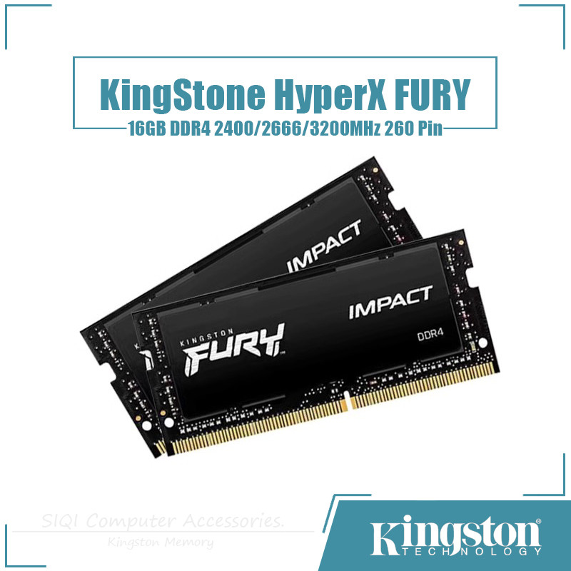 Kingston HyperX FURY 16GB DDR4 2400/2666/3200MHz Laptop RAM Memory ...