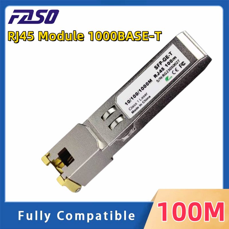SFP Fiber Module Ethernet Port RJ45 Module 1000M 1000BASE-T Connector ...
