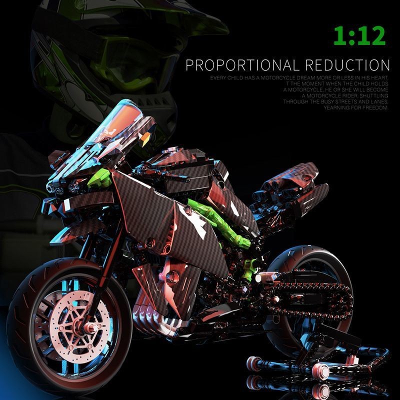 New Style Building Block Motorcycle 85001 Carbon Fiber H2R Kawasaki ...