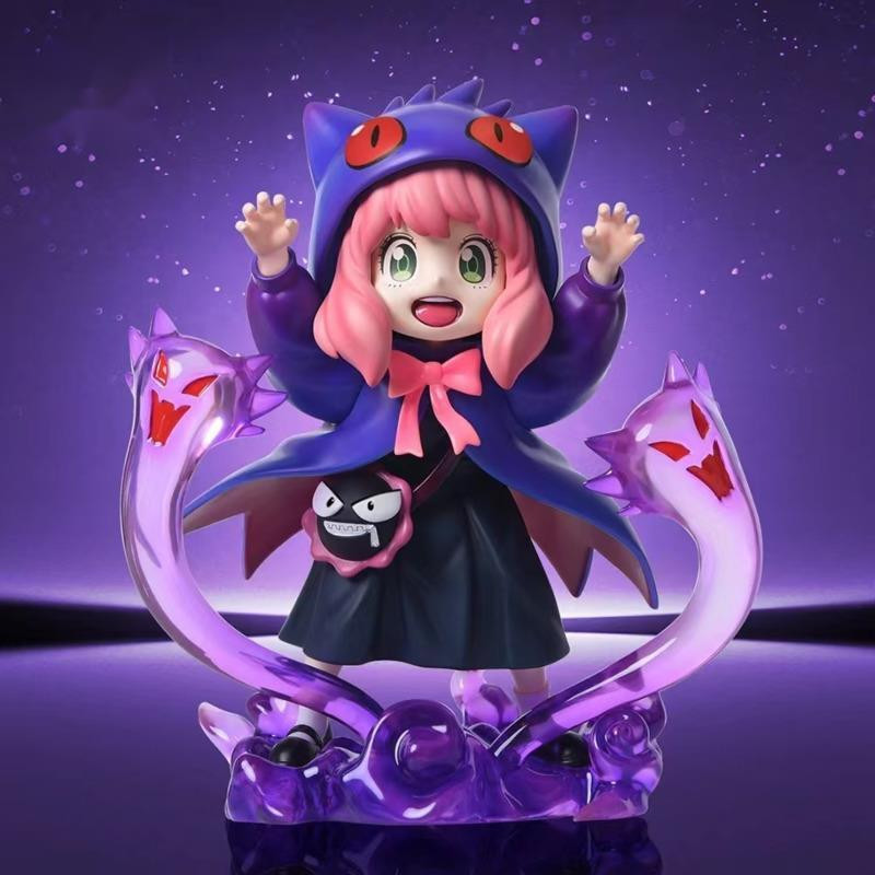 Anime Spy X Family Anya Figure Cute Anya Cos Gengars PVC Action Figure ...