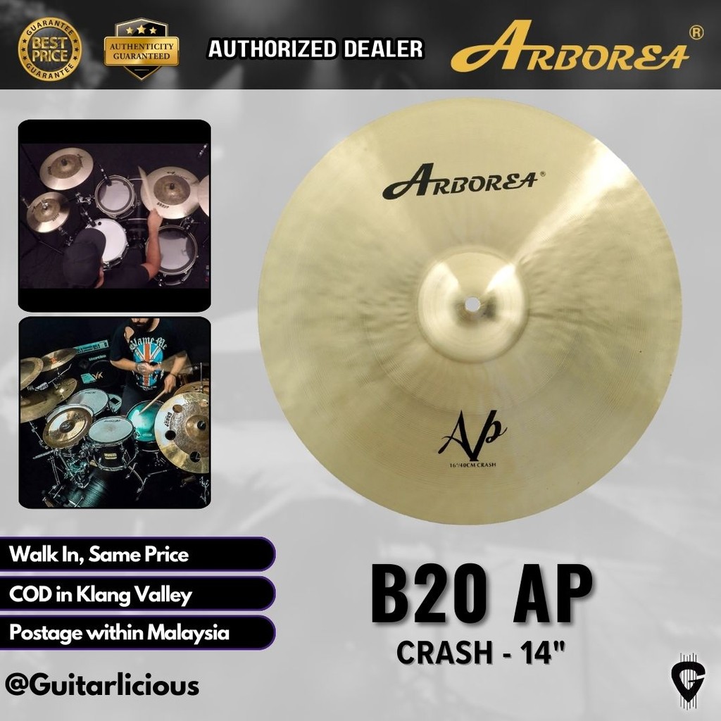 Arborea Cymbals B20 A.P. Series Cymbal Set / Hi-Hat , Splash , Crash ...