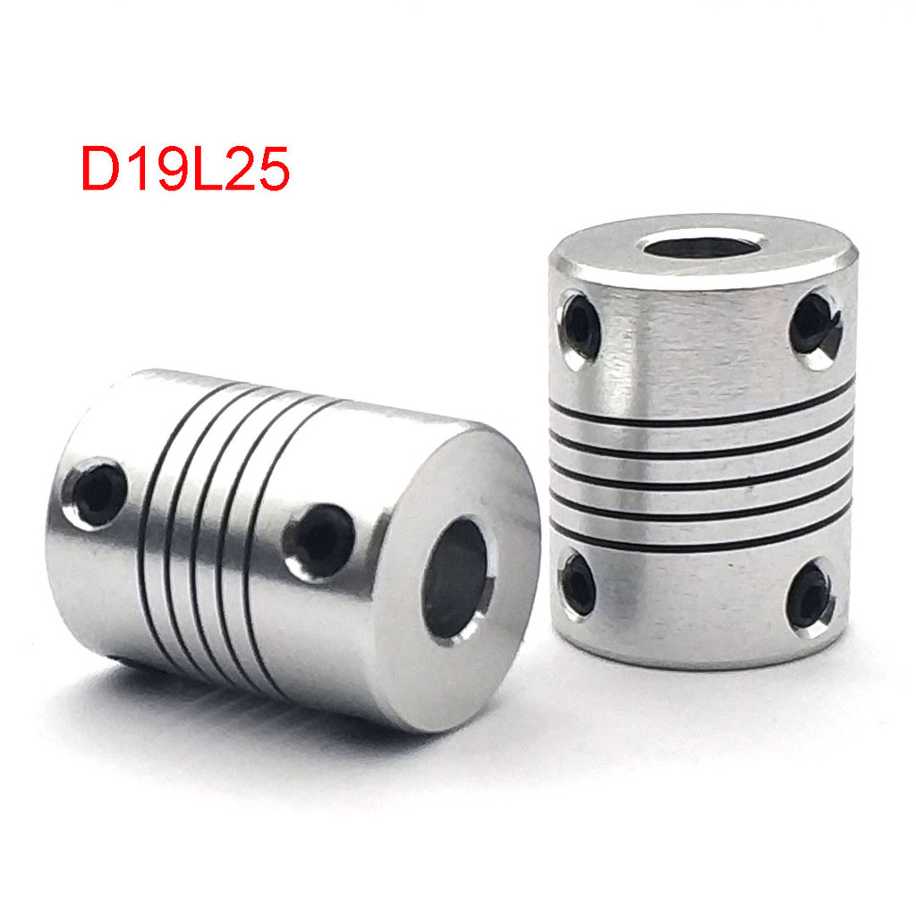 D19L25 5x8mm Aluminium CNC Motor Jaw Shaft Coupler 5mm To 8mm Flexible ...