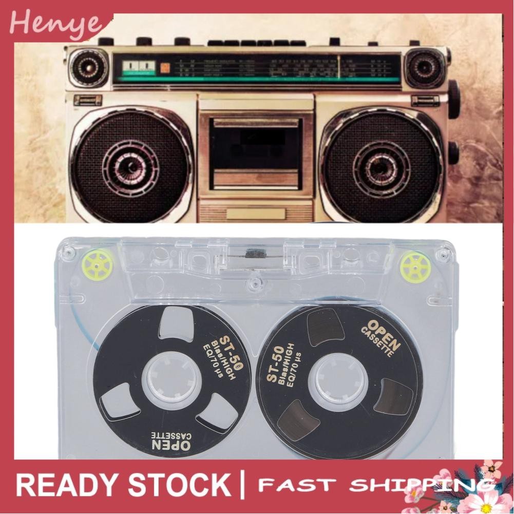 Henye Blank Voice Recording Cassette Tape High Output for Reel To ...