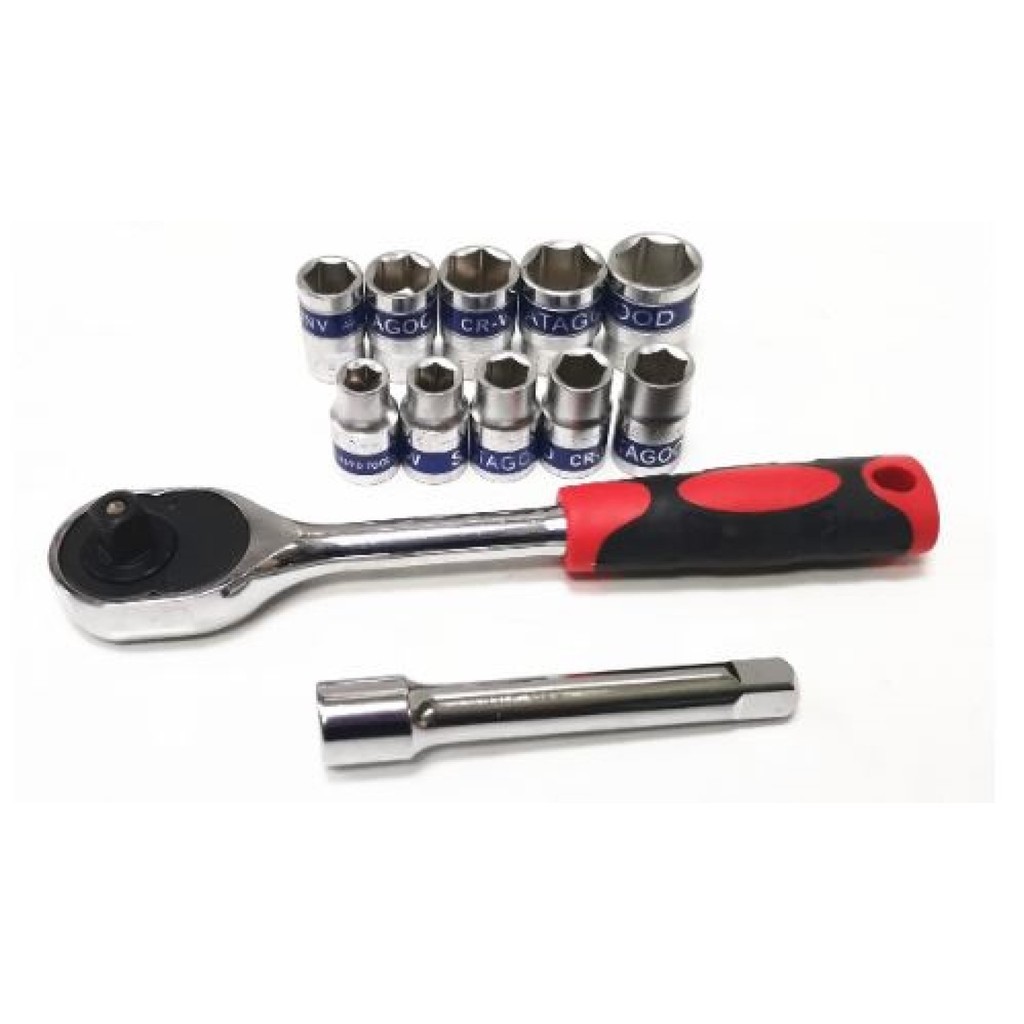 Satagood Heavy Duty 1/2 Dr Socket Set 12pcs 6 Point / 12pcs Socket Set ...