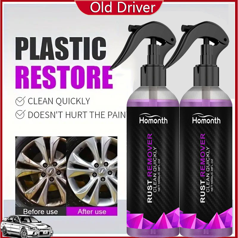 24h🔥100ml Rust Inhibitor Car Rust Removal Cleaner Spray Car wheel Hub ...