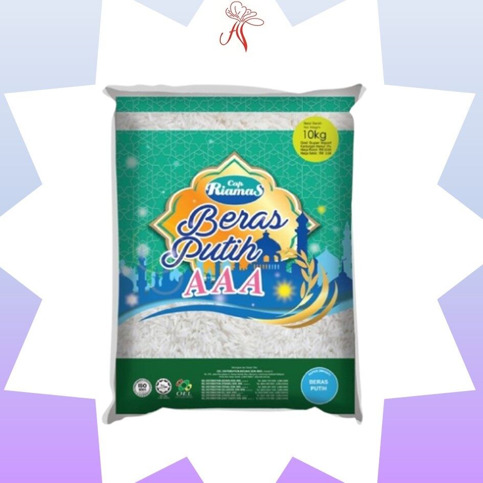 Beras Cap Riamas Beras Putih AAA 10KG | Shopee Malaysia